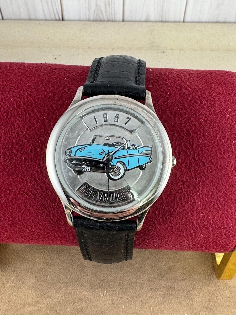 Vintage Relic (fossil) 1957 Chevrolet Belair Convertible Watch NOS With ...