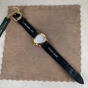 Vintage Daniel Mink Moon Phase Quartz Watch 3 Station Gold Plated and ...