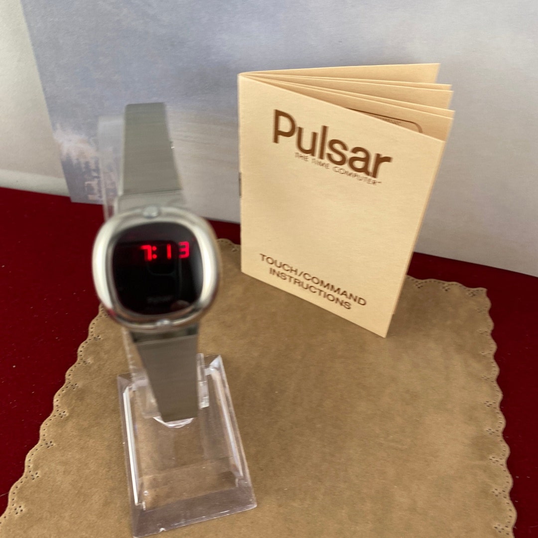 Vintage Pulsar Time Computer Sapphire Watch 2926-2 NEW Rare Perfect ...