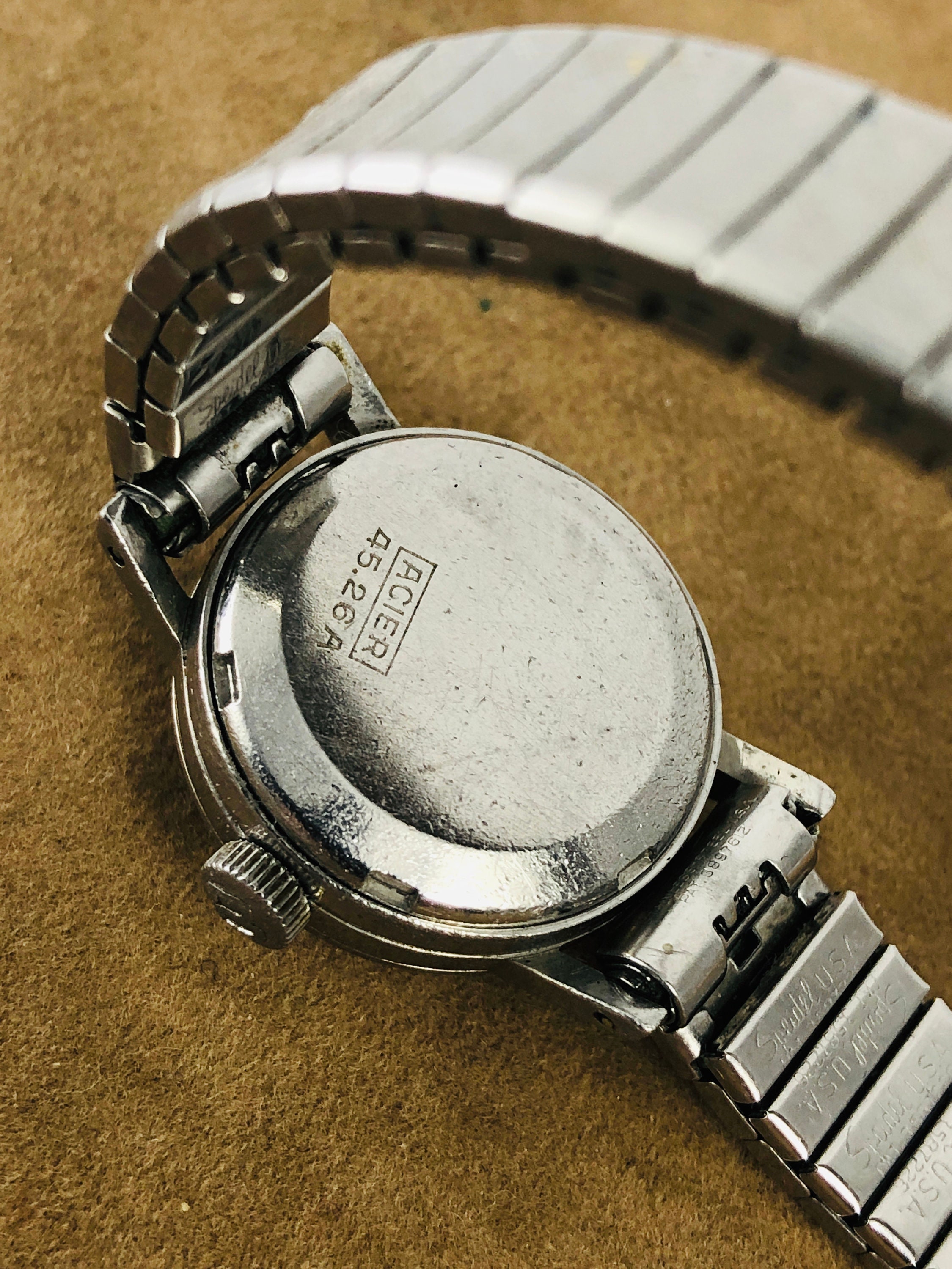 Vintage Silver Tone Bucherer With Date, Self Wind, Automatic Vintage Silver Tone Bucherer With Date, Self Wind, Automatic