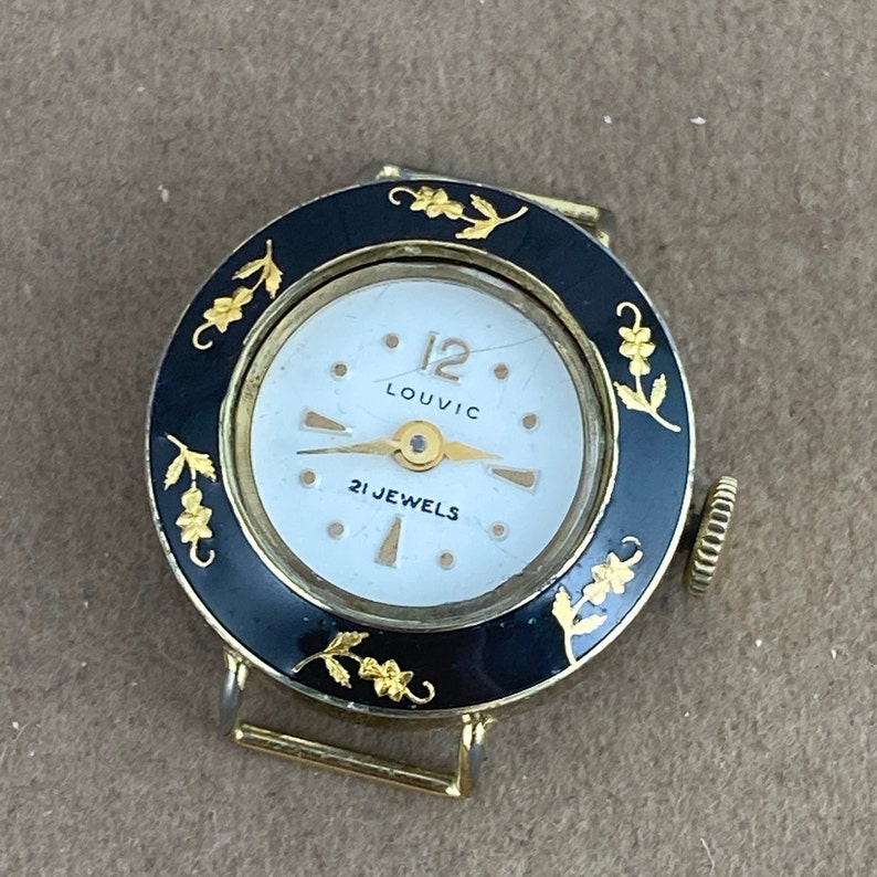 Vintage Louvic 21 Jewel Watch Set: Swiss Made With Changeable Bezels - Etsy