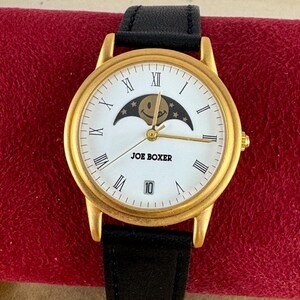 Vintage Rare 1995 Smiling Joe Boxer Moon Phase Gold Tone Watch - Etsy