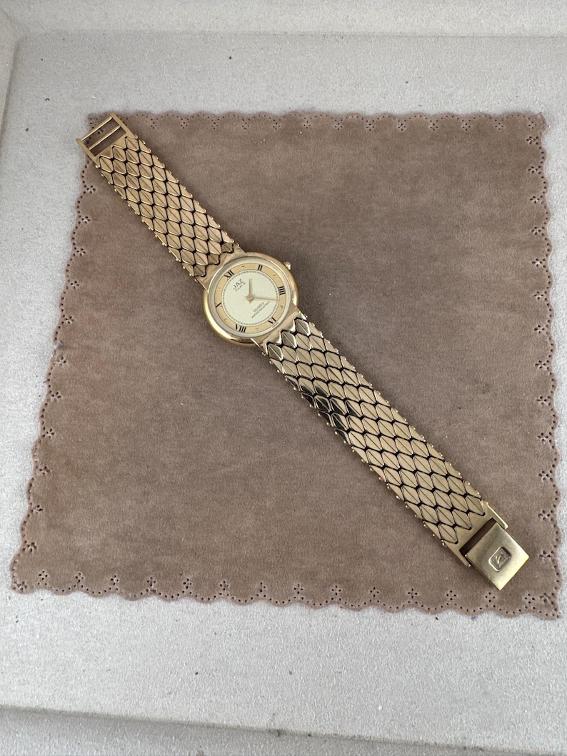 Vintage Jaz Paris Gold Plated Watch: French Designer Stainless Steel ...