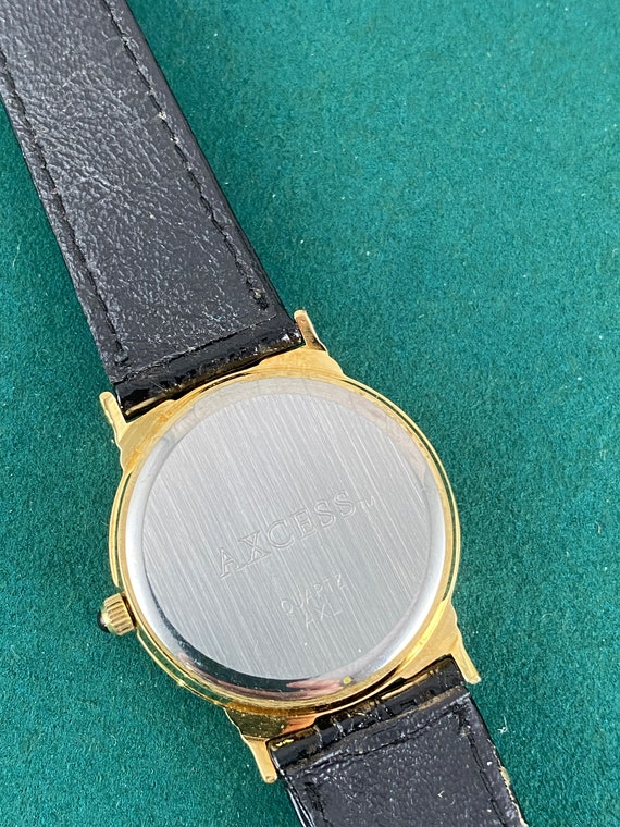 Vintage French Axcess Gold Tone and Stainless Steel M… - Gem