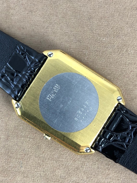 Vintage Bucherer Swiss Quartz Watch: 18K Gold Plated … - Gem
