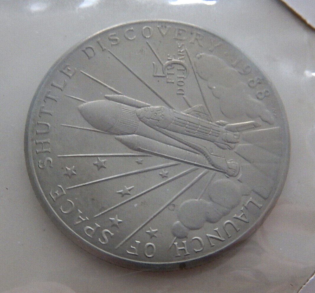 US Space Program Coins & Medals Moon Landing First Men Shuttle Apollo ...