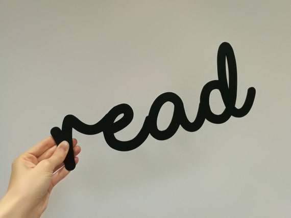 40CM Read / Play Wooden Sign / Any Colour / Nursery Wall Decor | Etsy