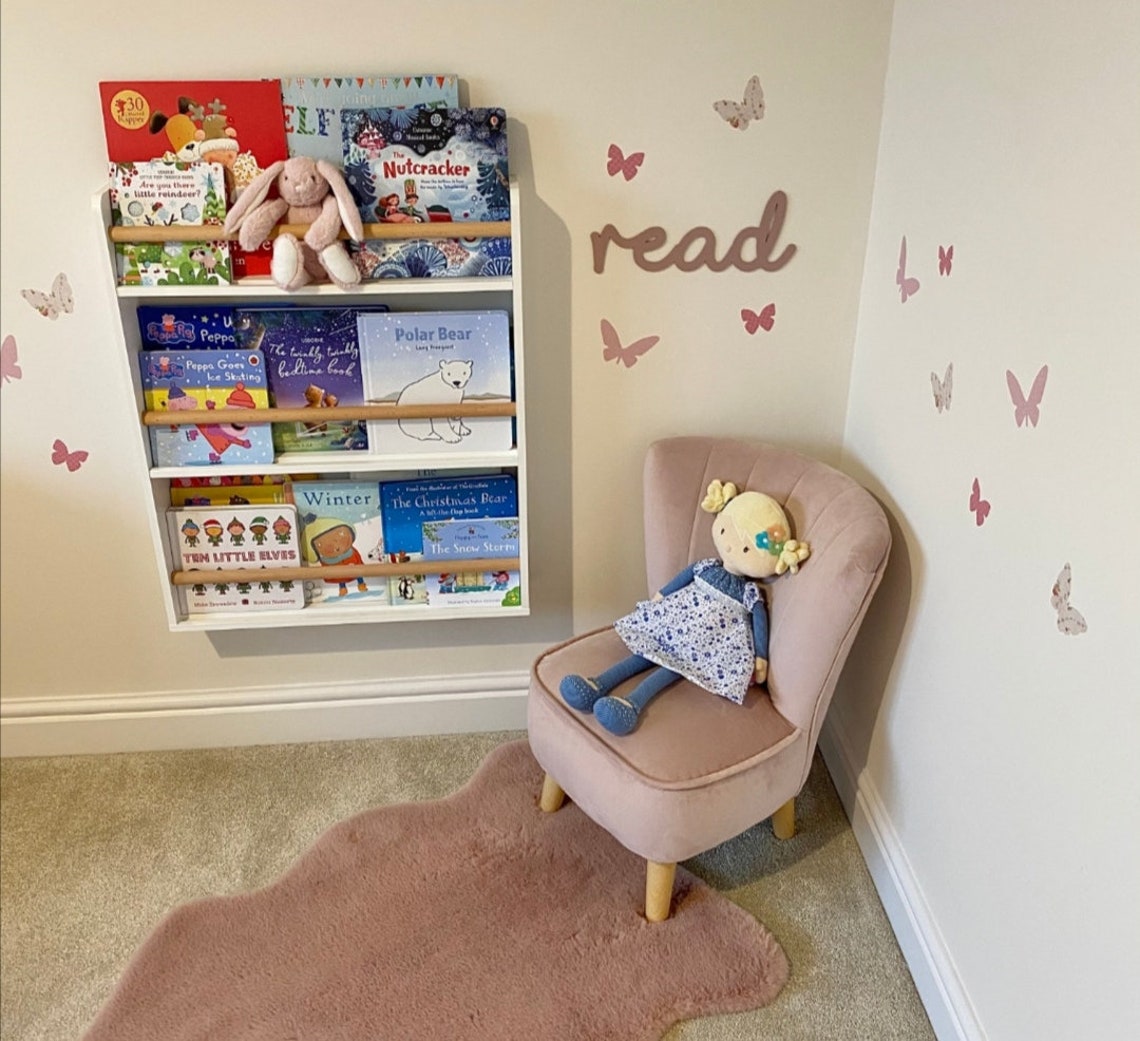 40CM Read / Play Wooden Sign / Any Colour / Nursery Wall Decor | Etsy