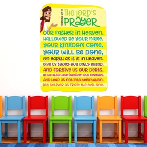 Sunday School Decal, the Lord's Prayer, Christian Kids Decal, Kids ...