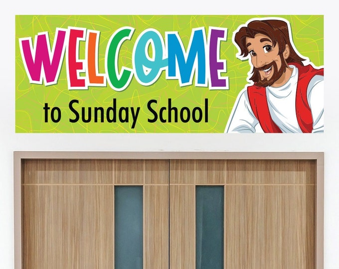 Sunday School Decal Hello Welcome to Children's - Etsy