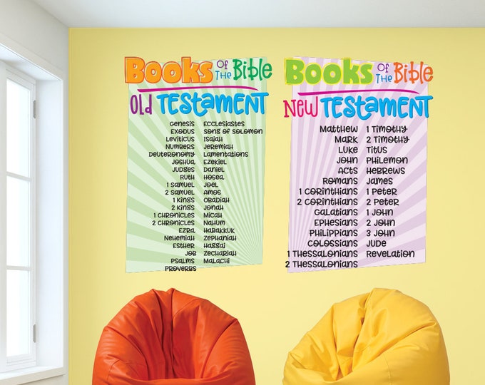 Old & New Testament Decal Books of the Bible Decal Sunday - Etsy