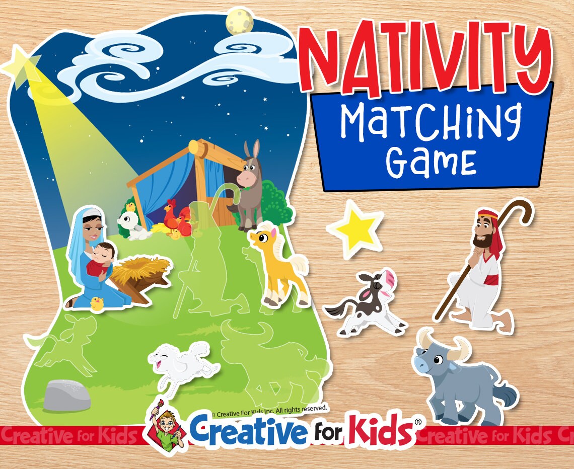 Nativity Matching Game Sunday School Craft Bible Printable - Etsy