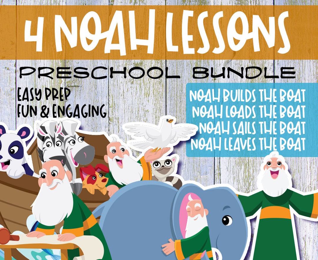 4 Noah Preschool Bible Lessons, Sunday School Lesson, Bible Lesson ...