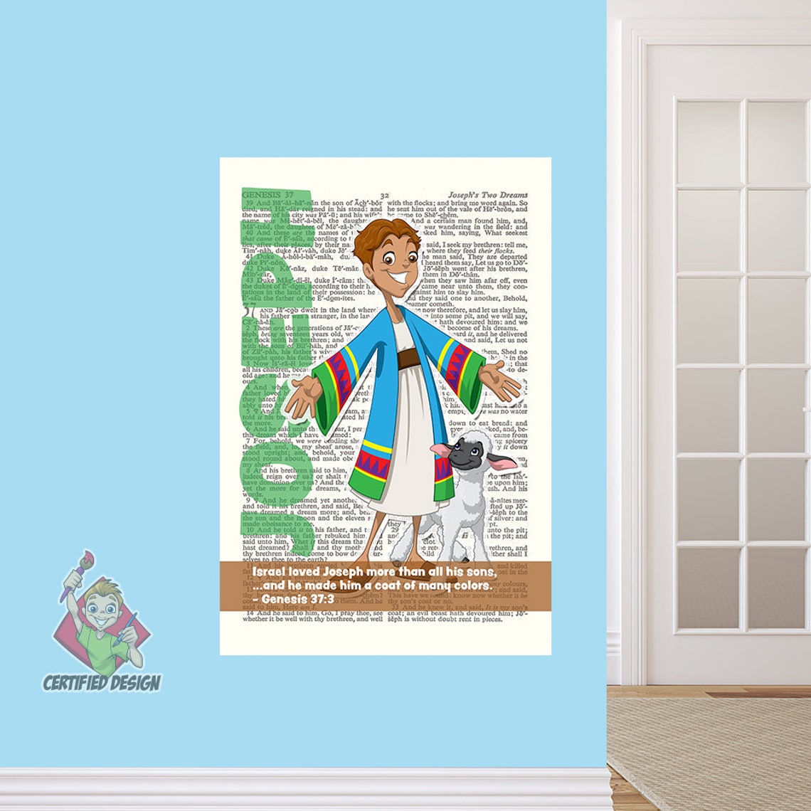 Joseph Wall Decal Bible Story Wall Decal Sunday School - Etsy