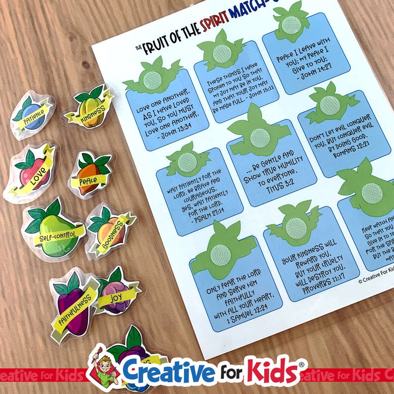 3 Fruit of the Spirit Bible Activities Sunday School Craft - Etsy
