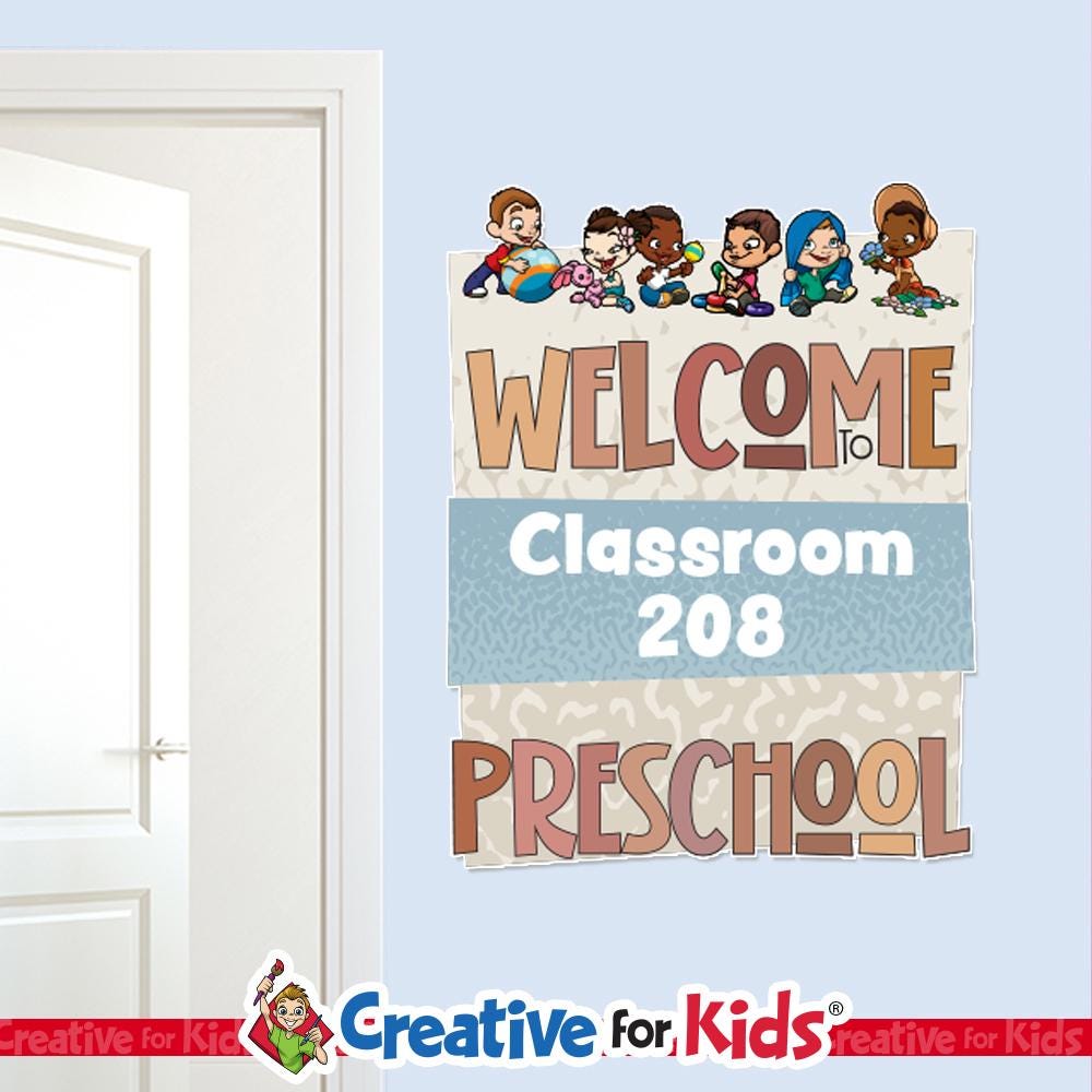 Custom Welcome to Preschool Wall Decal: Personalized Children's Sign - Etsy