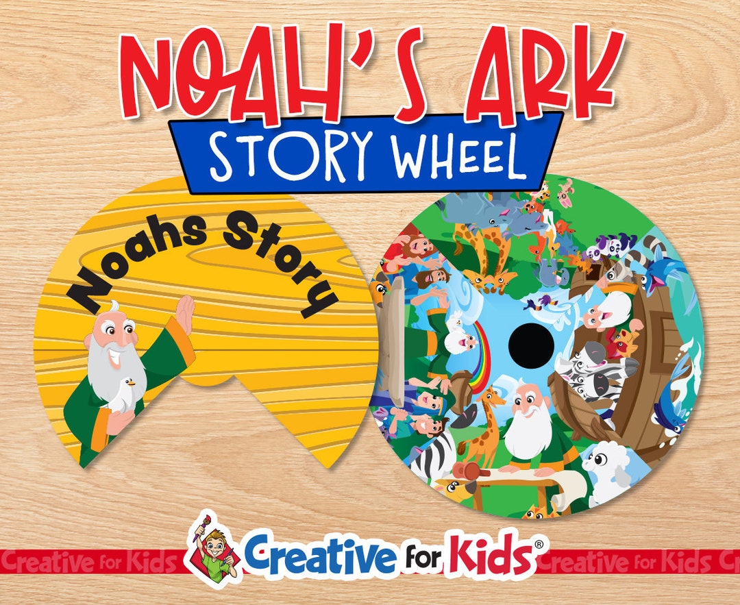 Noah's Ark Story Wheel, Sunday School Craft, Noah's Ark Activity ...