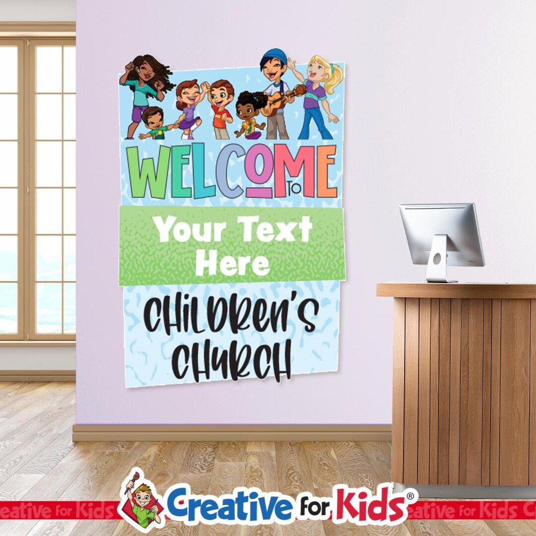 Customized Welcome to Children's Church Wall Decal, Custom Children's ...