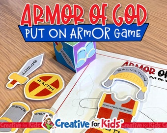 Ephesians 6 Armor of God Printable | Bible Craft for Kids | Sunday ...