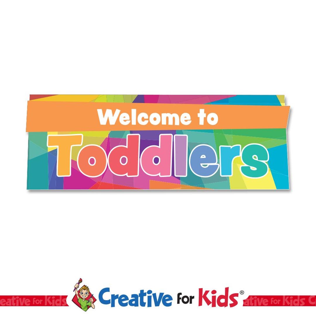 Welcome to Toddlers Welcome Wall Decal, Sunday School Decal, Sign In ...