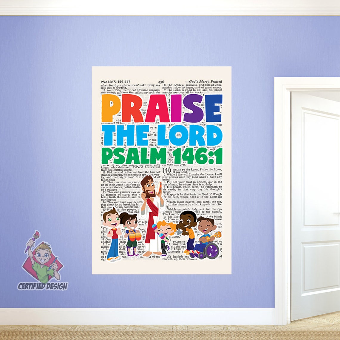 Praise the Lord Decal Psalm 146:1 Sunday School Decal Kids - Etsy