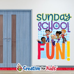 Sunday School Decal, Sunday School is Fun, Sunday School Art, Kids ...