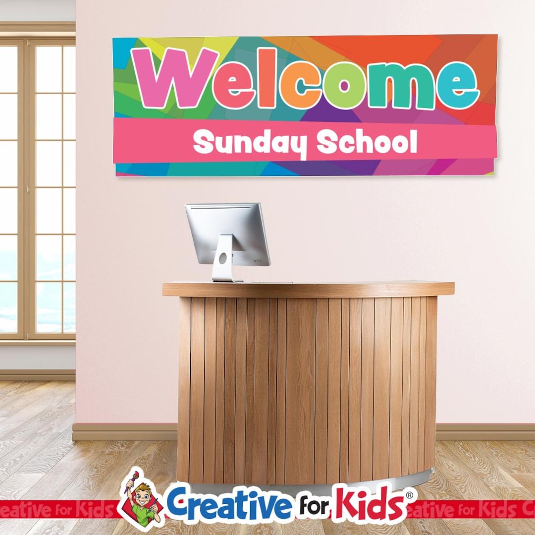 Welcome Sunday School Welcome Wall Decal, Sunday School Decal, Sign In ...