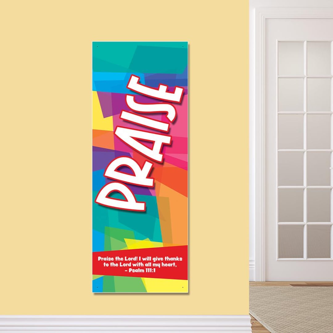 Praise Worship Banner, Kids Worship Banner, Sunday School Banner, Kids ...