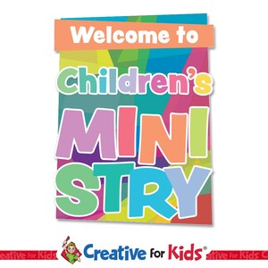 Welcome to Children's Ministry Vertical Welcome Wall Decal, Sunday ...