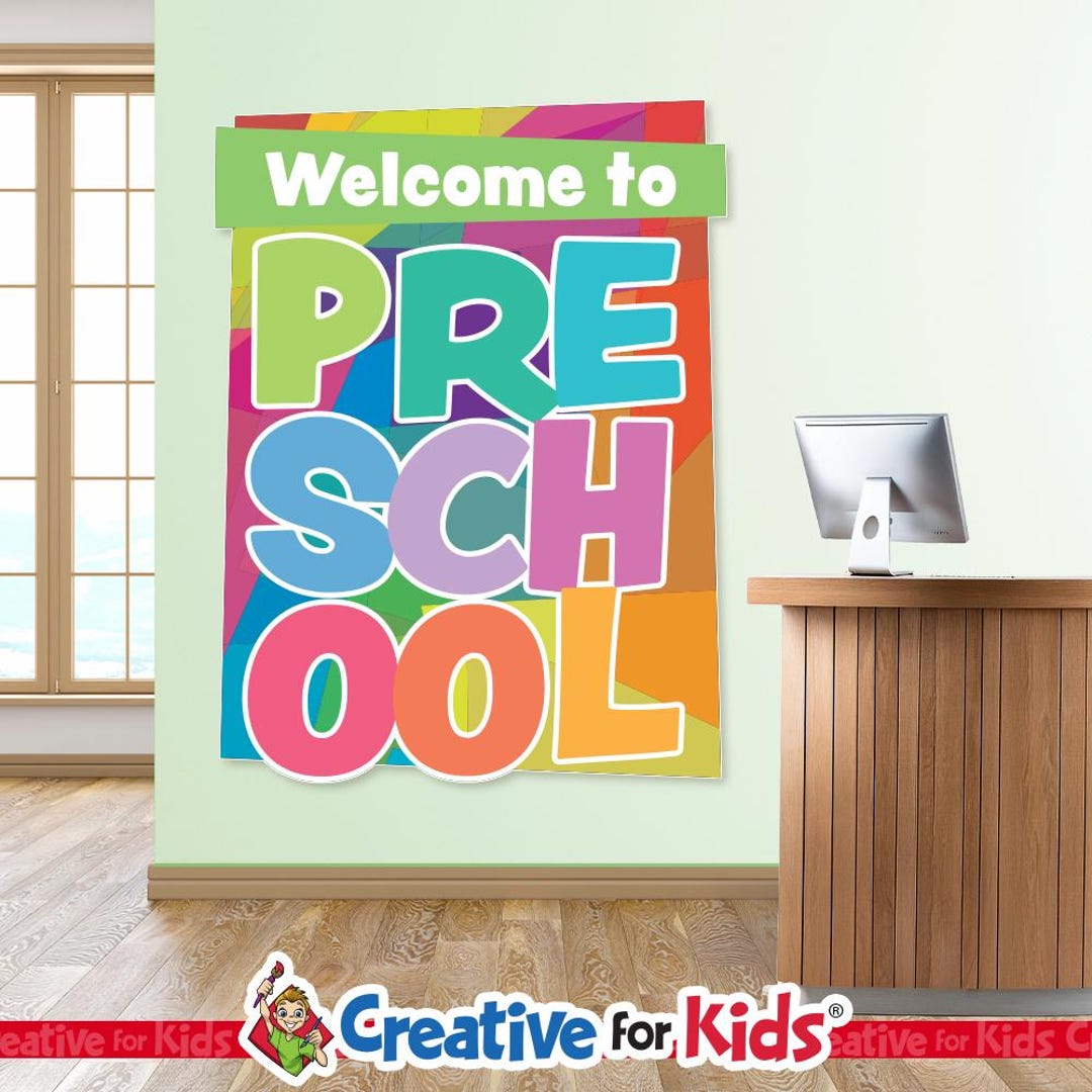 Welcome to Preschool Vertical Decal SG, Welcome Wall Decal, Bible Story ...