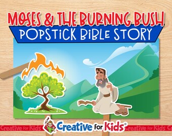 Moses and the Burning Bush Sunday School Craft, Bible Story Activities ...