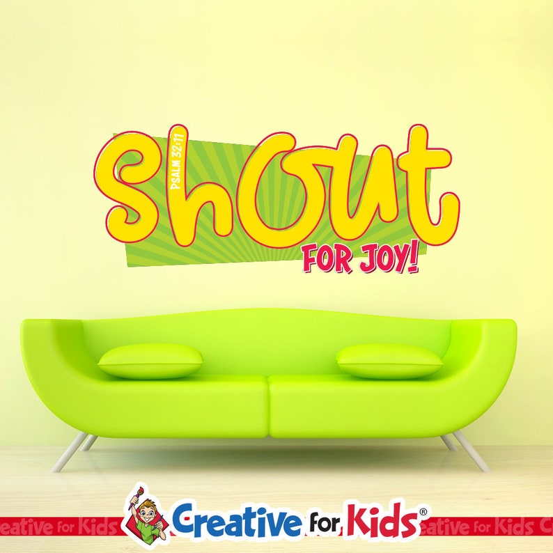 Shout to the Lord Scripture Wall Decal: Sunday School Classroom Decor ...