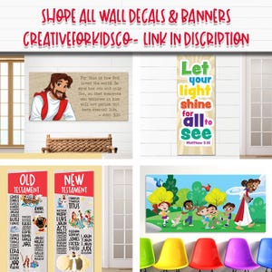 Jesus Loves Me Wall Decal for a Church Nursery, Preschool Classroom ...