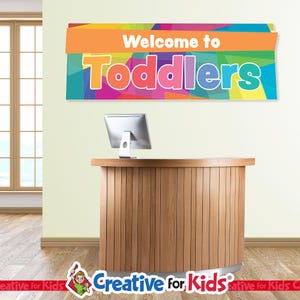 Welcome to Toddlers Welcome Wall Decal, Sunday School Decal, Sign In ...