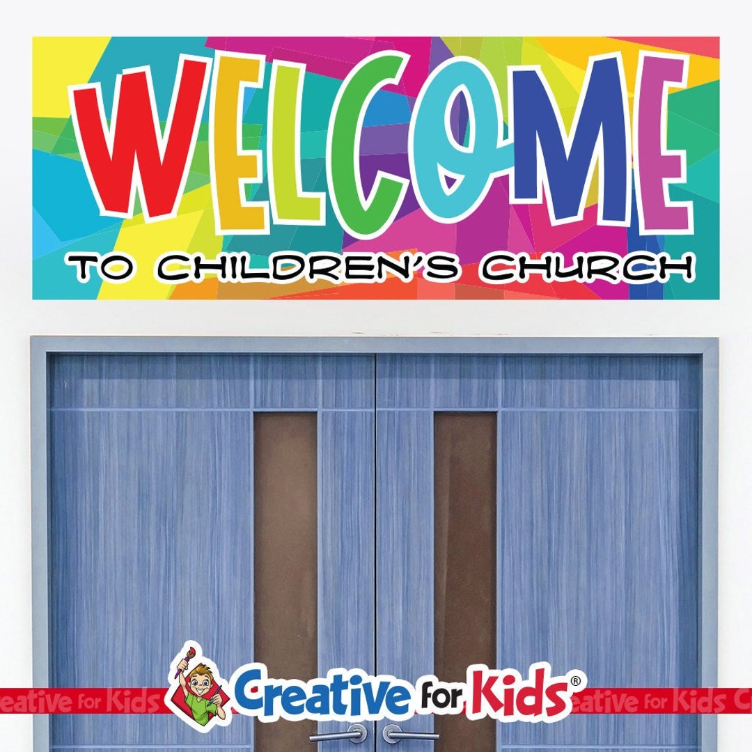 Welcome to Children's Church Decal, Sunday School Decal, Christian Wall ...
