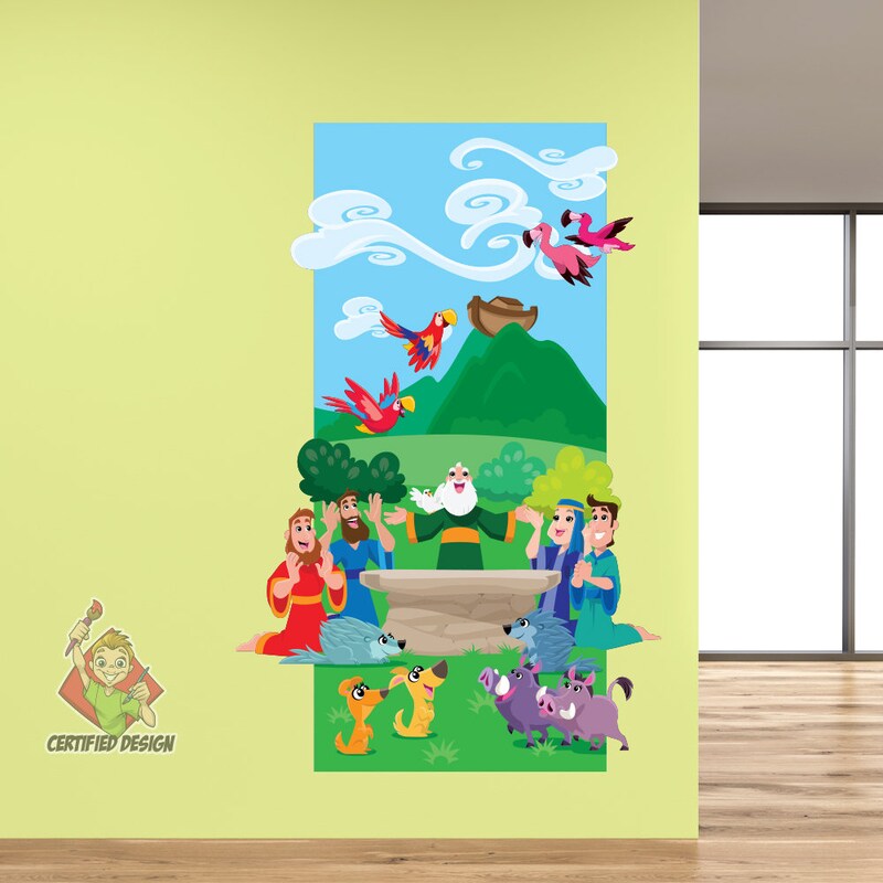 Noahs Ark Mural - Etsy