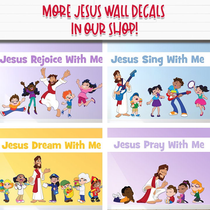 Jesus Wall Decal: Sunday School, Nursery, or Classroom Decor - Etsy
