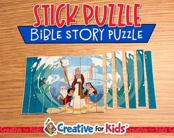 Moses and the Red Sea Craft for Kids, Parting the Red Sea, Bible Story ...