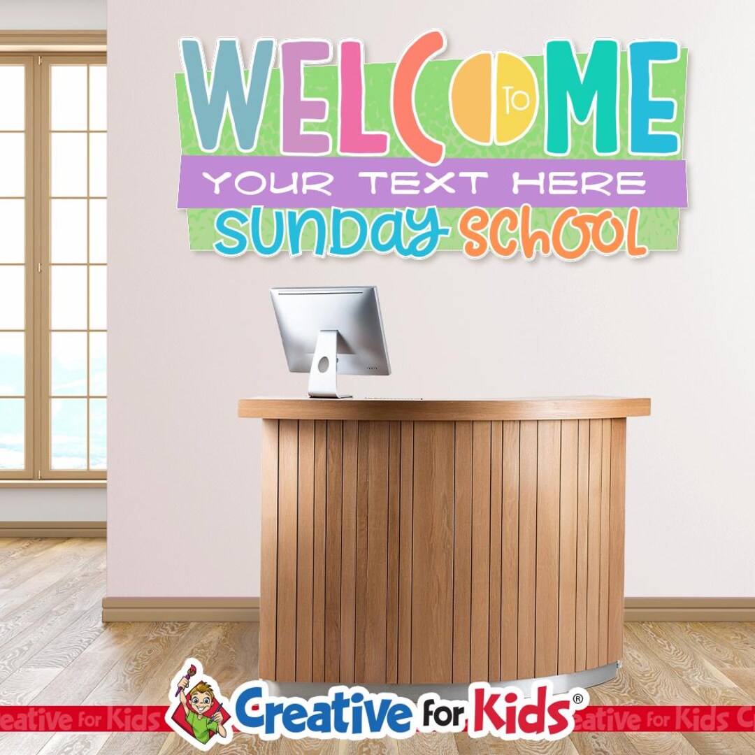 Personalized Welcome to Children's Church Wall Decal: Custom Sunday ...