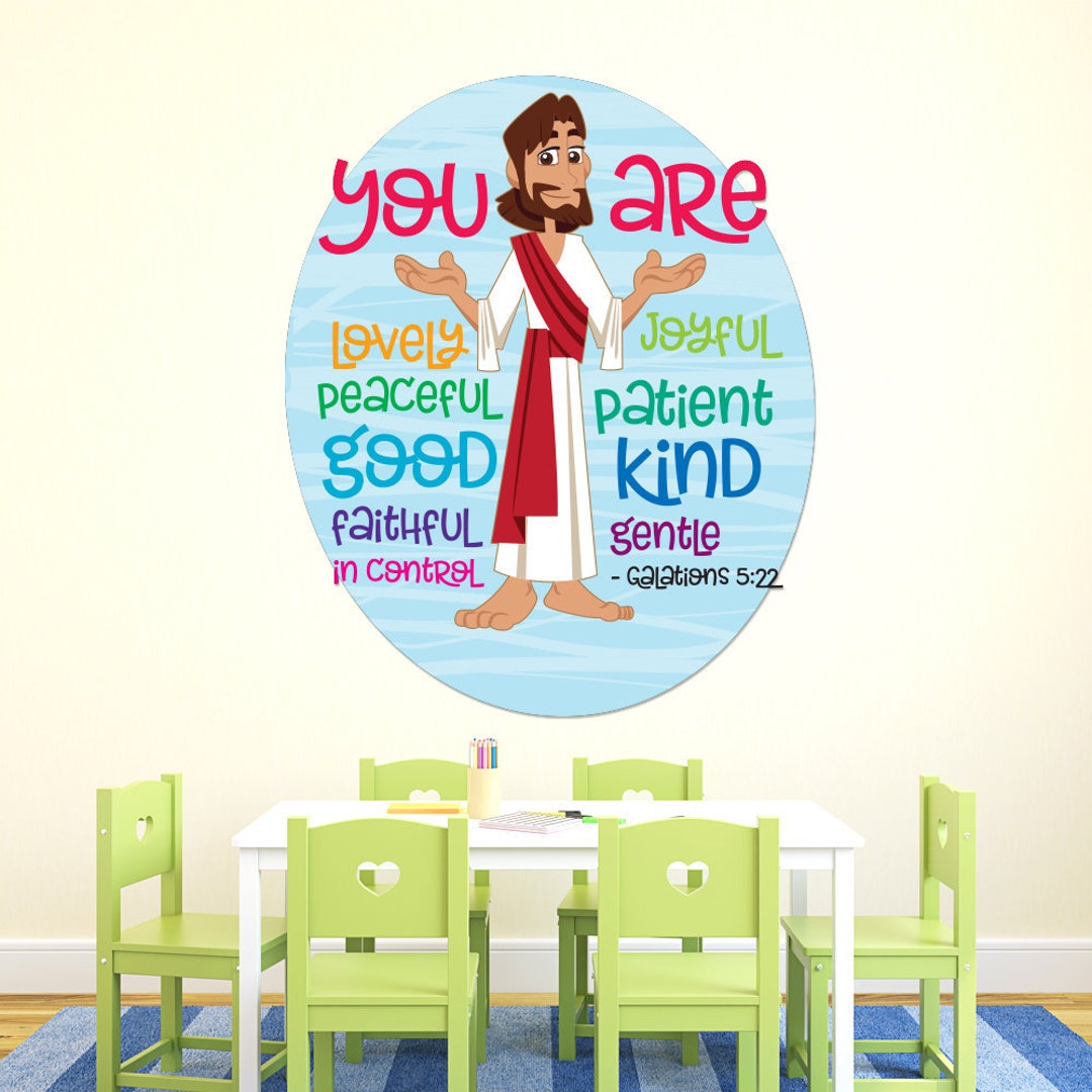 Sunday School Decal, Fruit of the Spirit, Christian Kids Decal, Kids ...