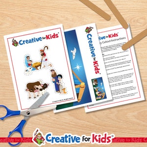 The Christmas Story, Popstick Bible Story Cutout Craft, Sunday School ...