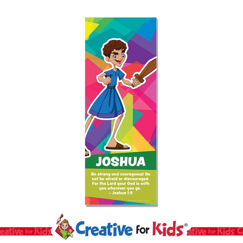 Joshua Banner Sunday School Decor Sunday School Banner | Etsy