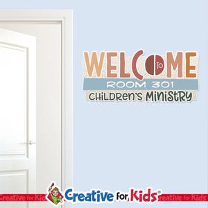 Personalized Welcome to Children's Ministry Wall Decal - Etsy