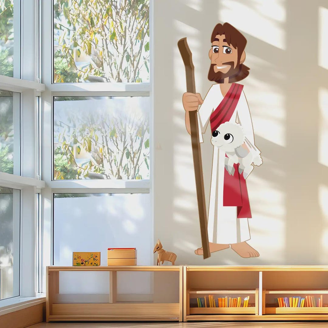 Jesus Vinyl Wall Decal Set: Sunday School, Nursery Decor - Etsy