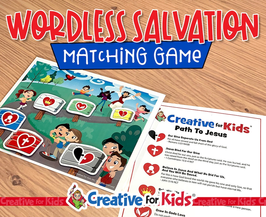 Salvation Wordless Matching Game, Salvation Wordless Book, Colors of ...