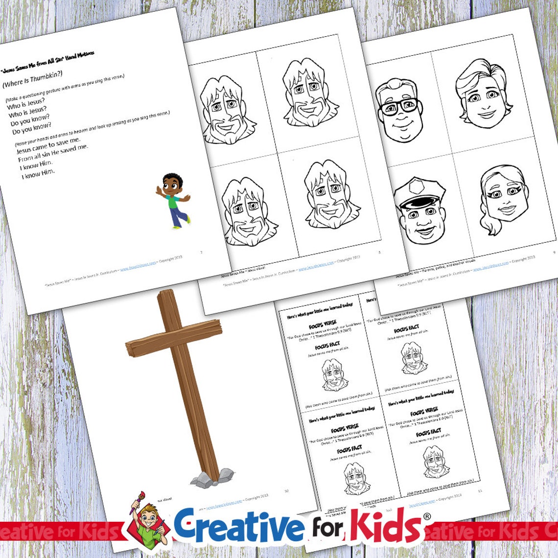 Jesus Saves Me From All Sin Preschool Bible Lesson Sunday - Etsy