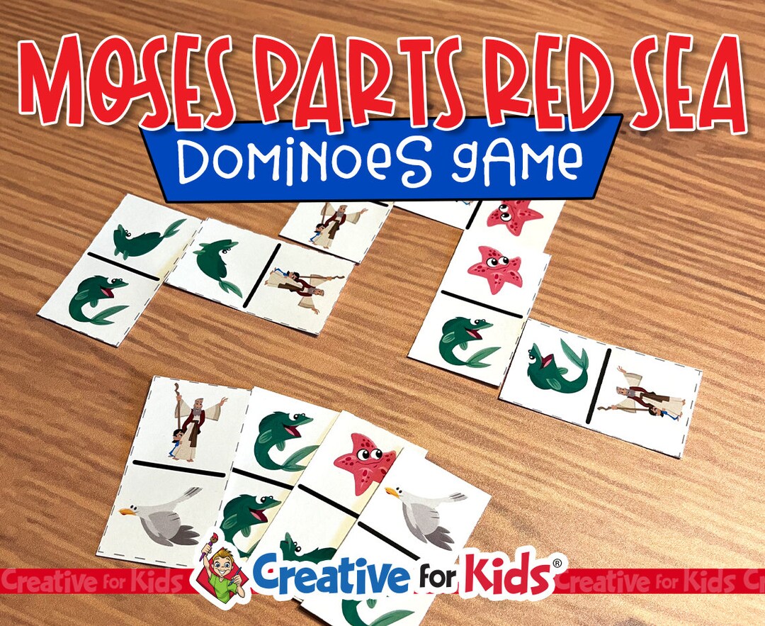 Moses Parts Red Sea Bible Dominoes Game Digital Download 65 - Etsy