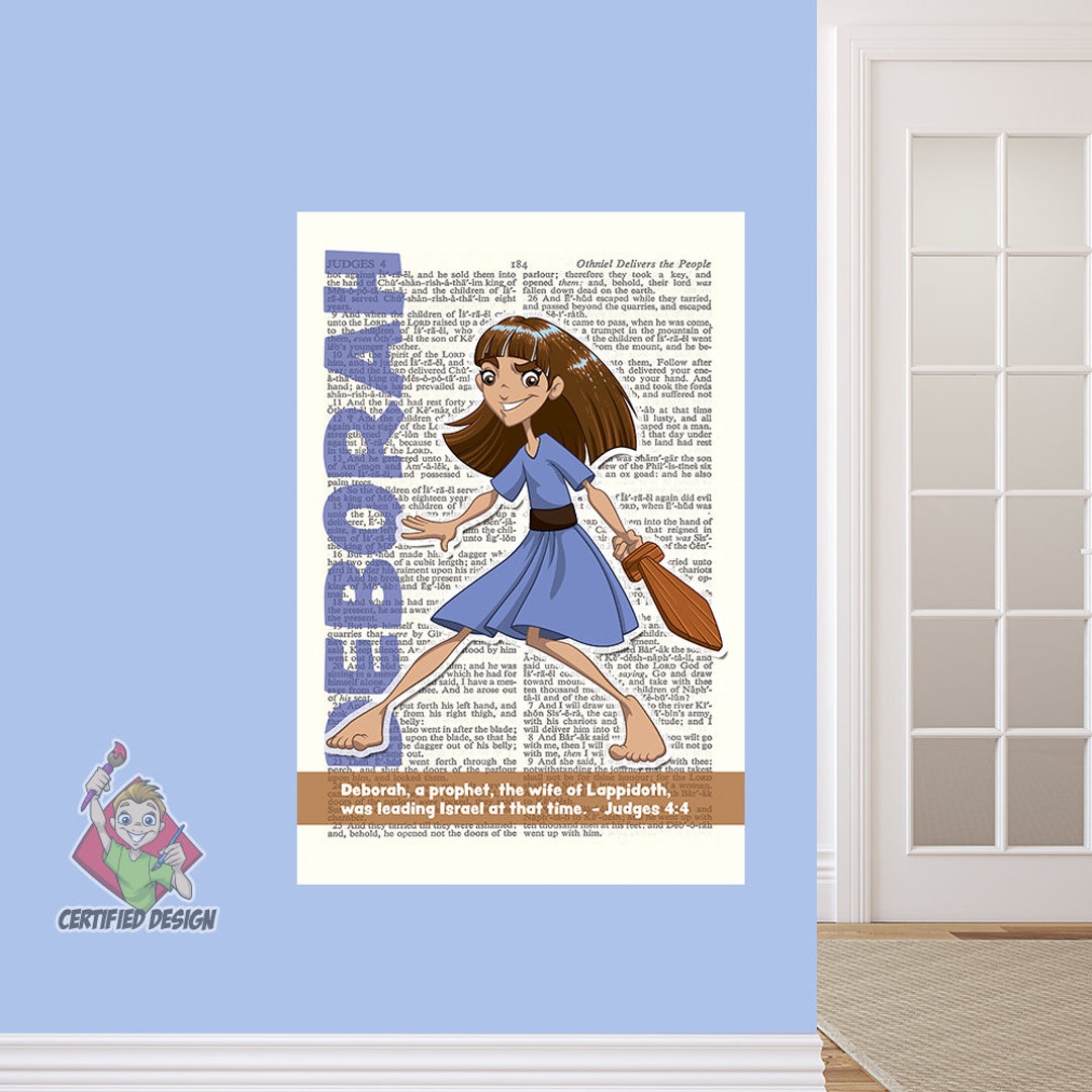 Deborah, Wall Decal, Bible Story Wall Decal, Sunday School Decal, Kids ...