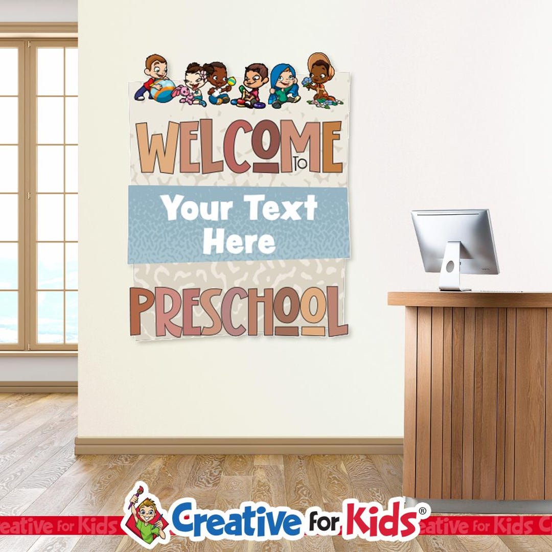 Customized Welcome to Preschool Wall Decal, Custom Children's Decal ...