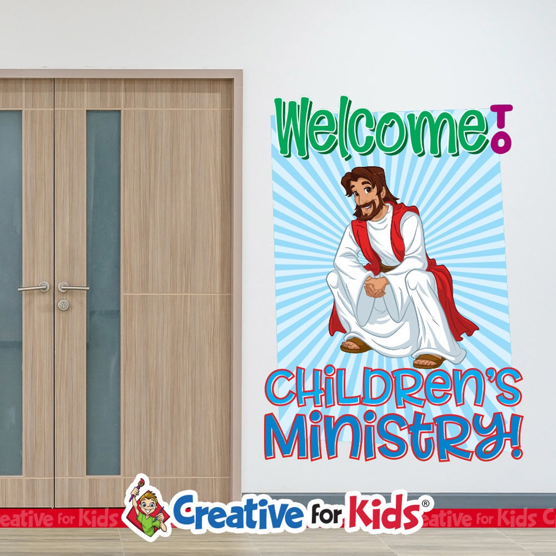 Sunday School Decal, Welcome to Children's Ministry, Sunday School Art ...